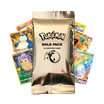 Pokémon Gold Pack 25 Official TCG Cards Including GX, EX, VMAX, VSTAR ...